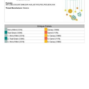 Solar System Mobile - Machine Embroidery Design, Nursery Mobile ...