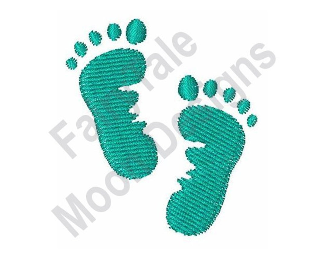 Baby Feet - Machine Embroidery Design, Baby Feet Embroidery Pattern ...