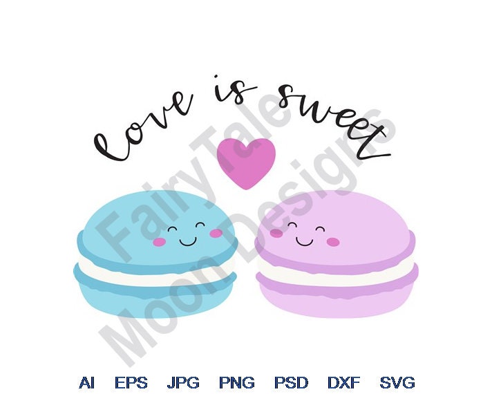 Love is Sweet - Svg, Dxf, Eps, Png, Jpg, Vector Art, Clipart, Cut File ...
