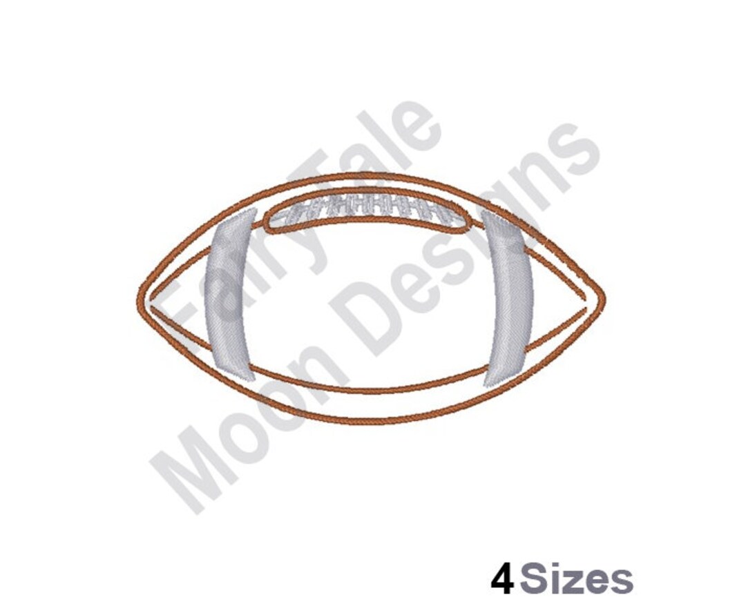Football - Machine Embroidery Design, Football Outline Embroidery ...