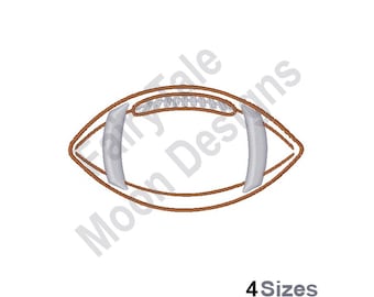 Football Outline Machine Embroidery Design - Etsy