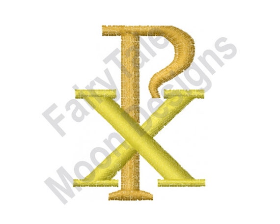 Chi Rho Symbol Machine Embroidery Design Christogram | Etsy
