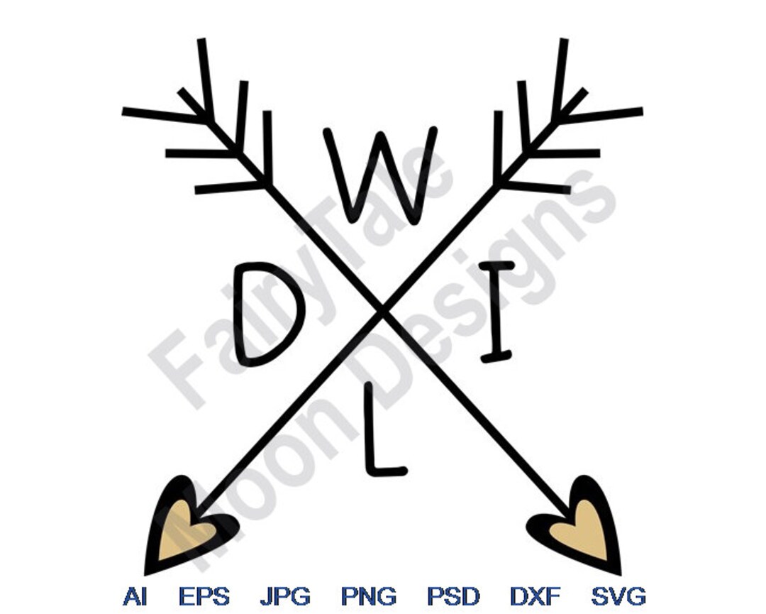 Wild Arrows Svg, Dxf, Eps, Png, Jpg, Vector Art, Clipart, Cut File ...