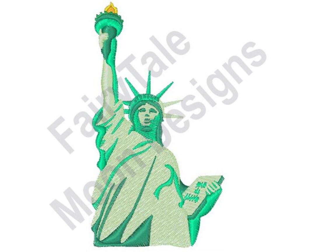 Statue of Liberty - Machine Embroidery Design, American Landmark ...