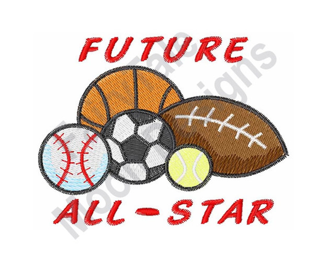 Future All Star - Machine Embroidery Design, Football Embroidery ...