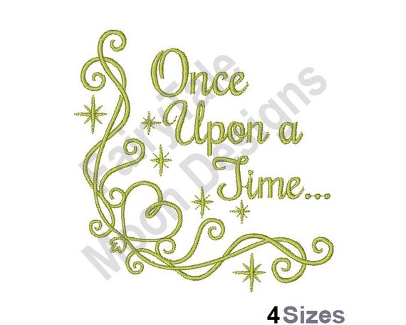 Once Upon A Time Machine Embroidery Design Fairytale Story | Etsy
