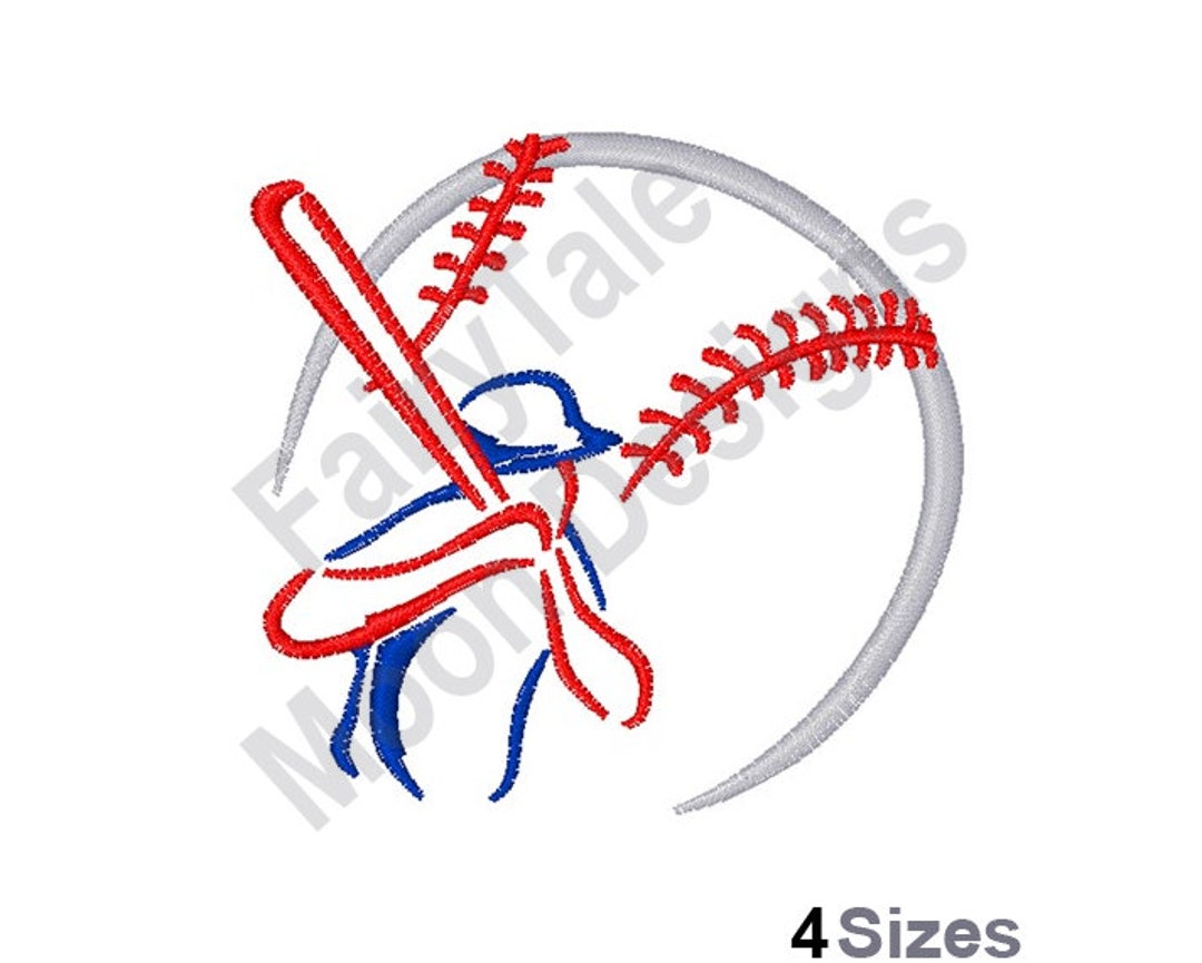 Baseball Batter - Machine Embroidery Design, Baseball Hitter Outline ...