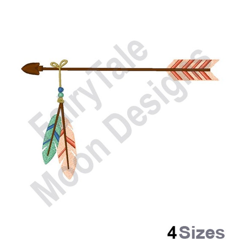 Arrow With Feathers - Etsy