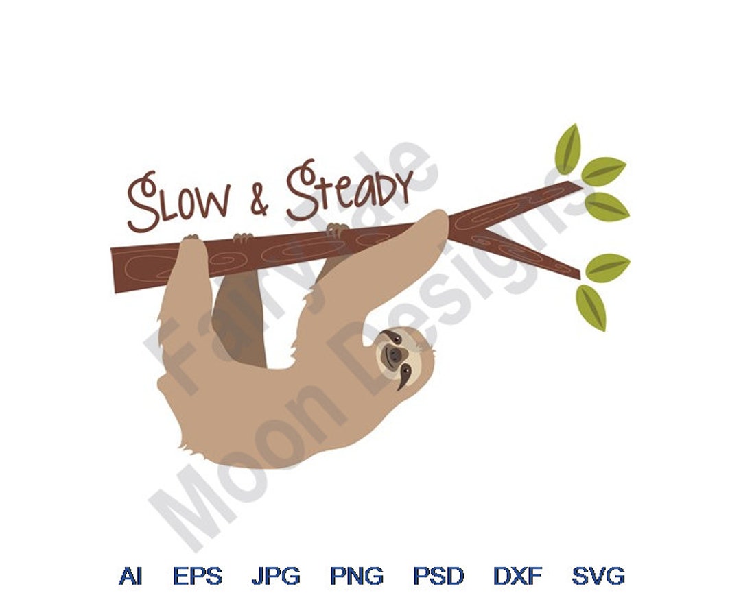 Slow and Steady Svg, Dxf, Eps, Png, Jpg, Vector Art, Clipart, Cut File ...