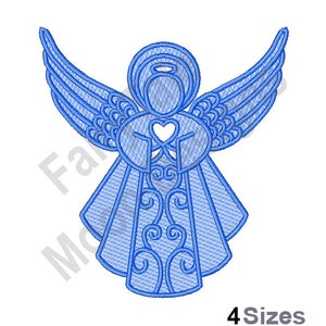 Freestanding Lace Angel -machine Embroidery Design, FSL Religious ...