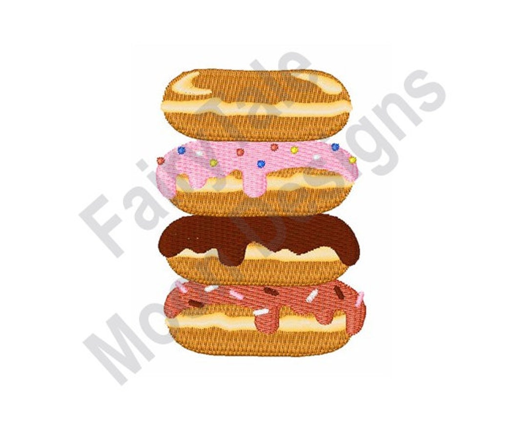 Sweet Donuts - Machine Embroidery Design, Donut Pile Embroidery Pattern ...