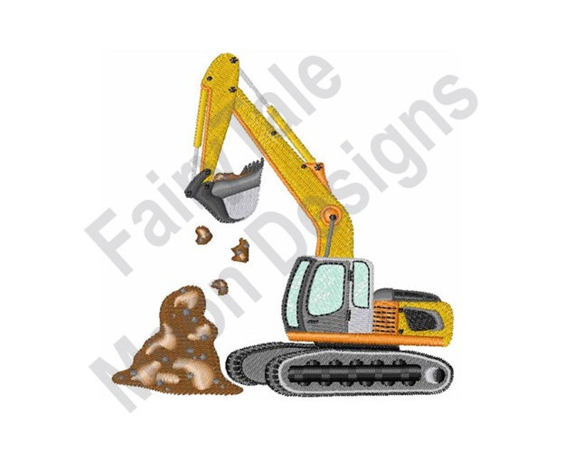 Excavator - Machine Embroidery Design, Excavator Embroidery Pattern ...