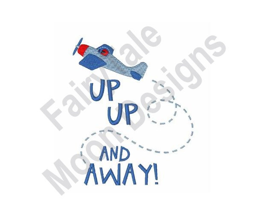 Up and Away Machine Embroidery Design - Etsy