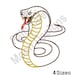 Cobra Outline - Machine Embroidery Design, Snake Outline Embroidery ...