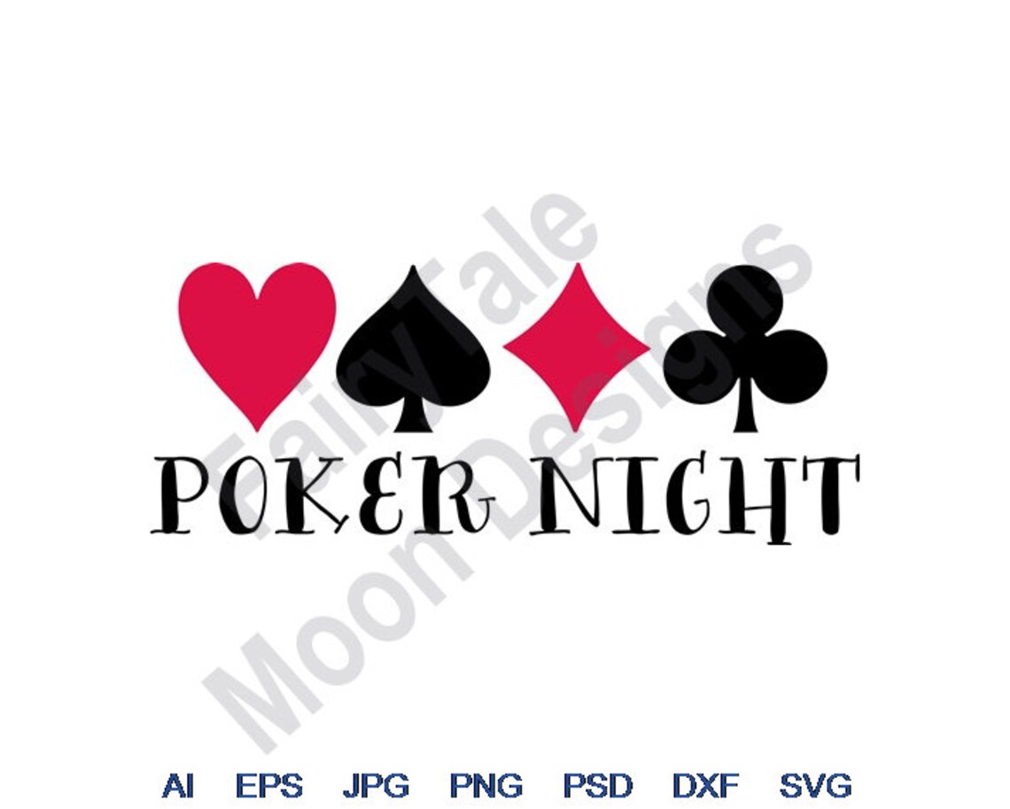 Poker Night Svg Dxf Eps Png Jpg Vector Art Clipart - Etsy