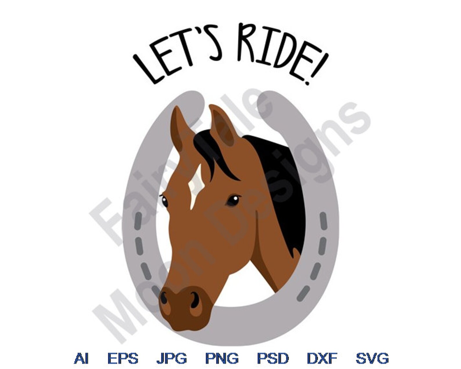 Let's Ride Svg Dxf Eps Png Jpg Vector Art Clipart - Etsy