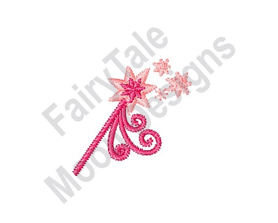 Magic Wand Machine Embroidery Design Fairy Magic Wand | Etsy