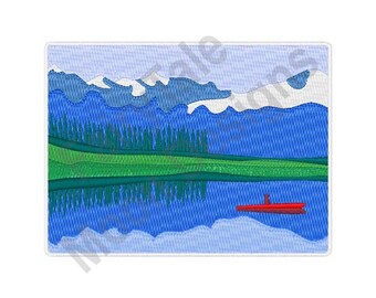 Mountain Scene Embroidery - Etsy