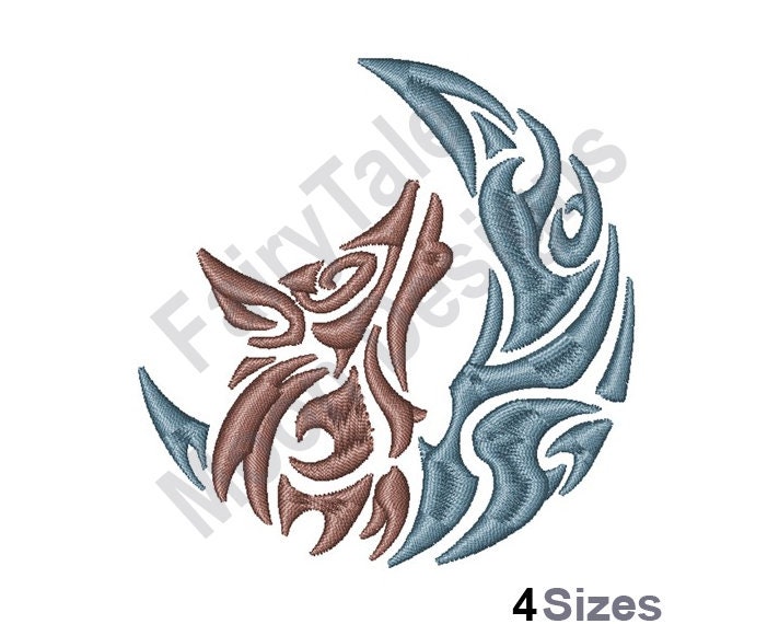 Native Tribal Wolf Symbol