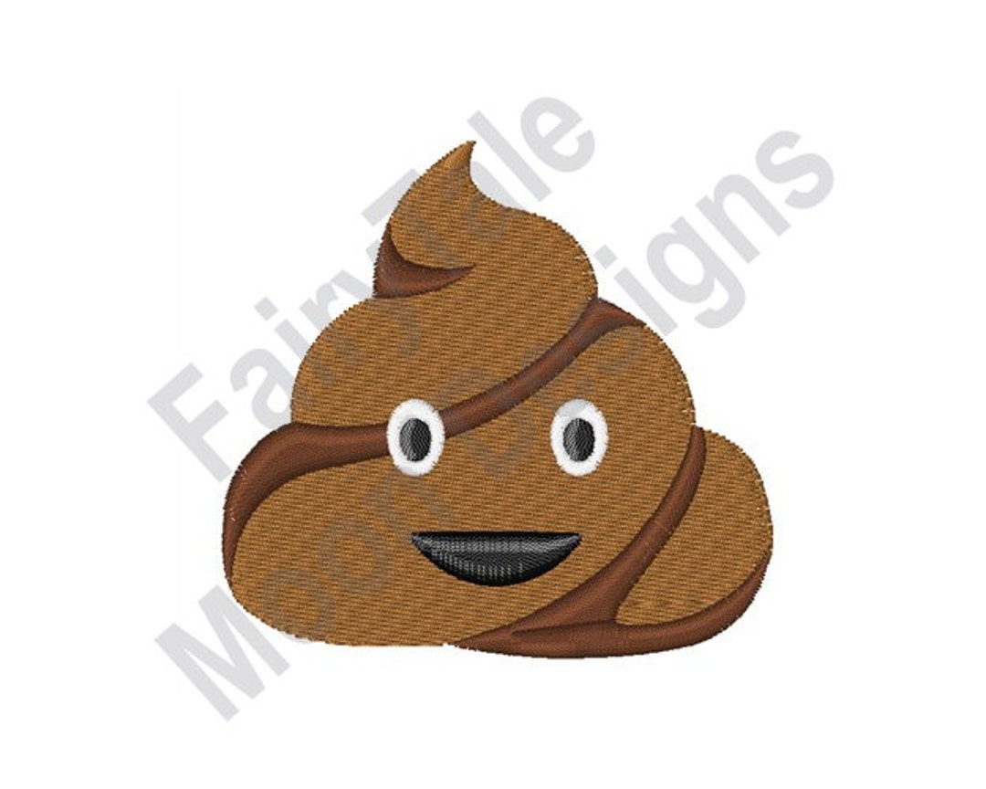 Poo Emoji - Machine Embroidery Design, Poomoji Embroidery Pattern ...