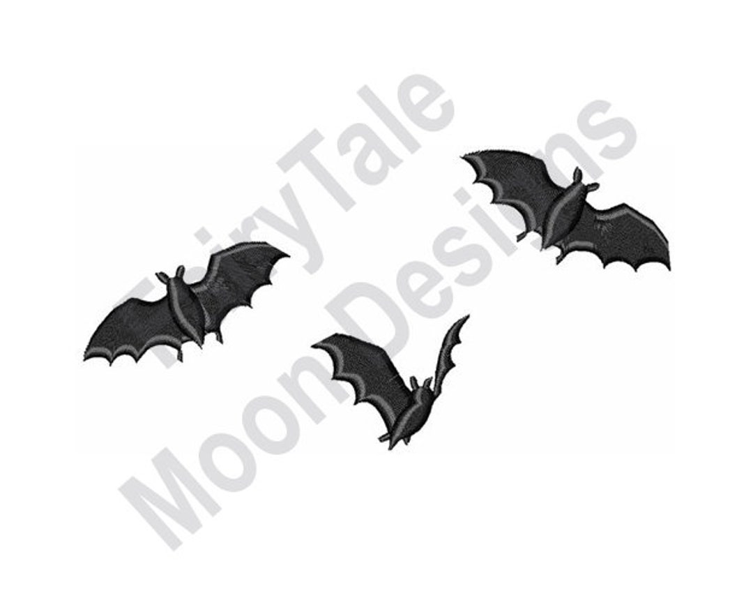 Halloween Bats - Machine Embroidery Design, Halloween Bats Embroidery ...