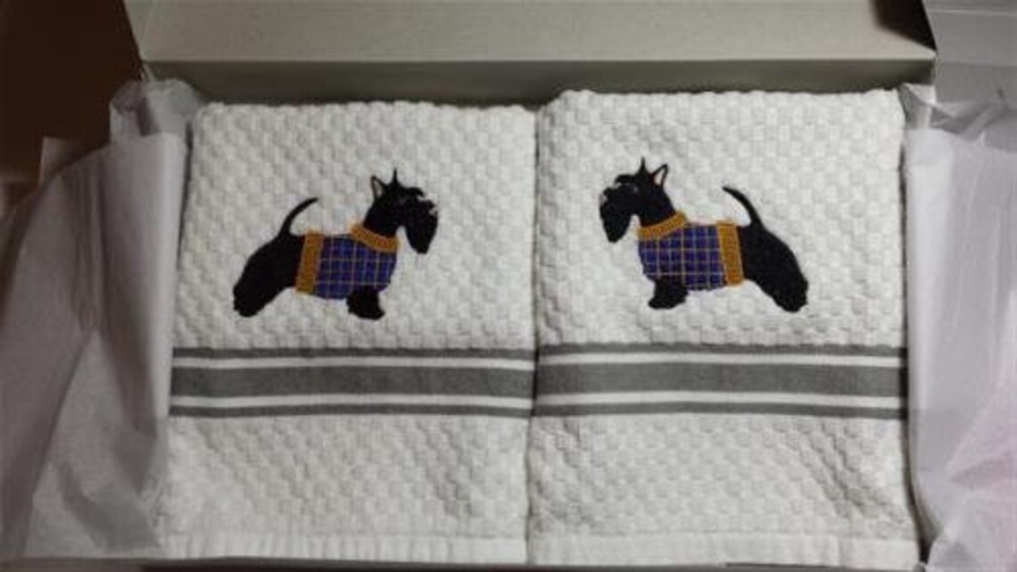 Scottie Machine Embroidery Design Scottish Terrier - Etsy