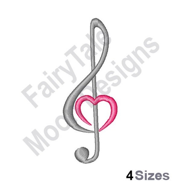 Treble Clef Heart - Etsy