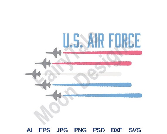 US Air Force Svg Dxf Eps Png Jpg Vector Art Clipart - Etsy