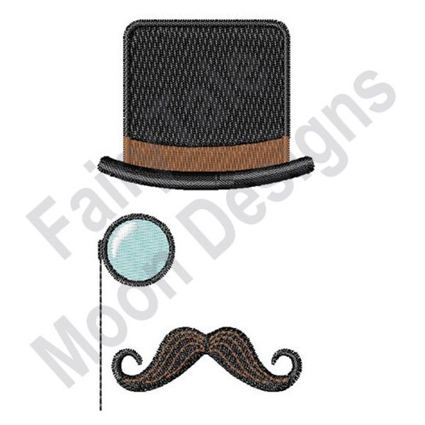 Top Hat and Monocle - Etsy