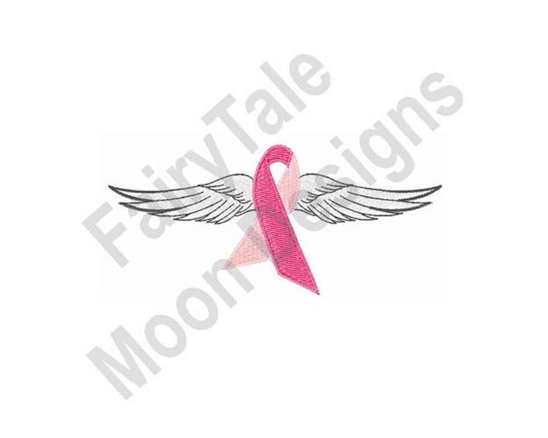 Breast Cancer Ribbon Machine Embroidery Design Pink - Etsy
