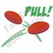 Pull! - Machine Embroidery Design, Sporting Clay Target Design, Clay ...