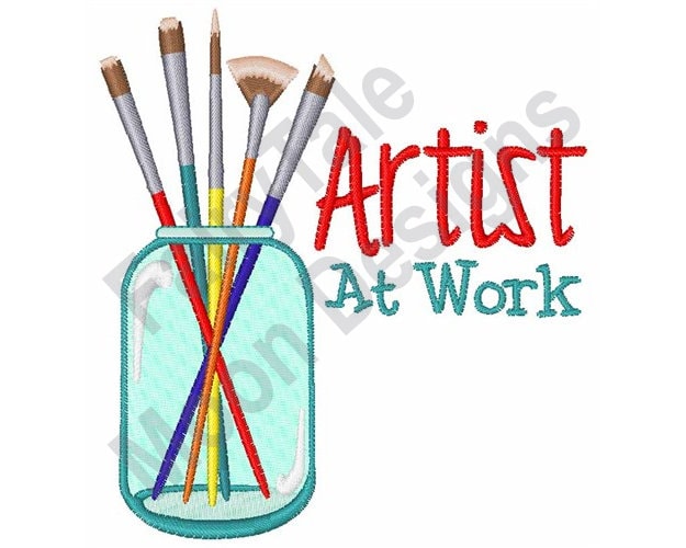 Artist At Work Clipart