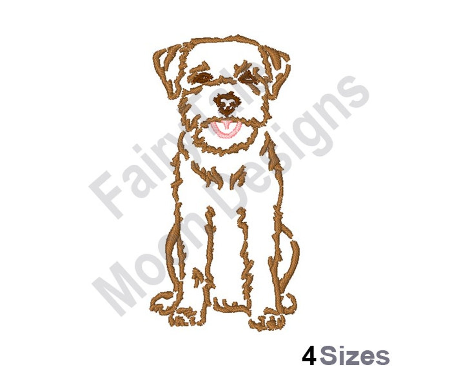 Dog Outline Machine Embroidery Design Sitting Puppy - Etsy UK