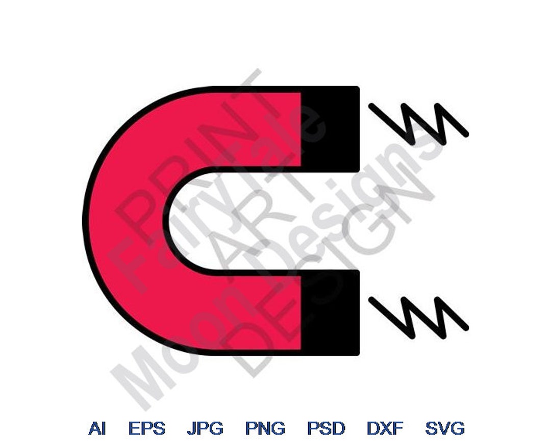 Magnet - Svg, Dxf, Eps, Png, Jpg, Vector Art, Clipart, Cut File ...