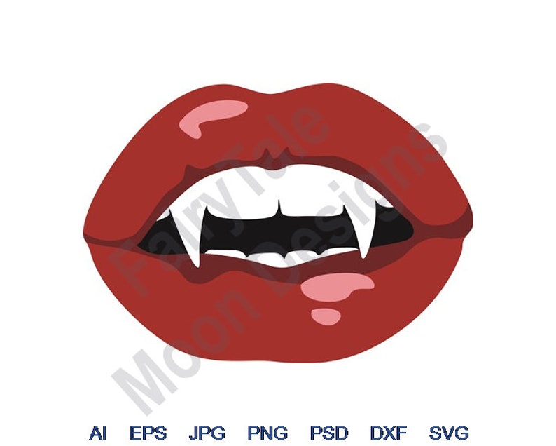 Fangs Svg Dxf Eps Png Jpg Vector Art Clipart Cut - Etsy