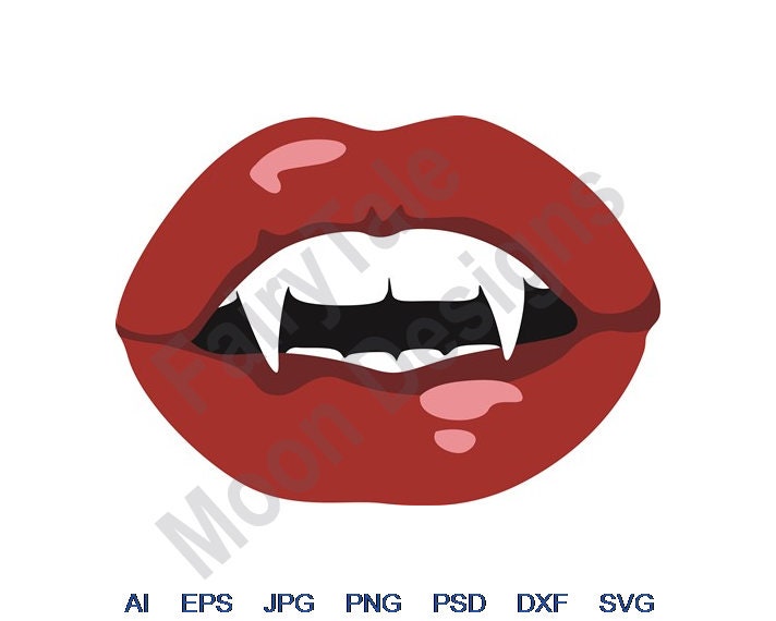 Fangs Svg Dxf Eps Png Jpg Vector Art Clipart Cut | Etsy