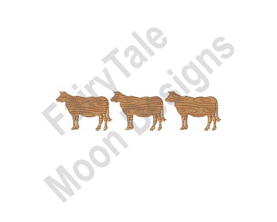 Cow Farm Machine Embroidery Design Cows Border Embroidery - Etsy