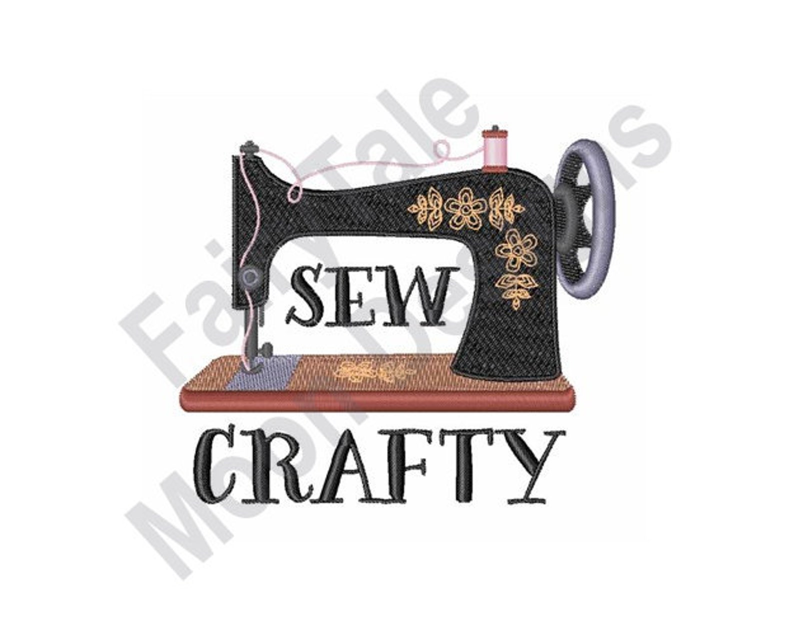 Sew Crafty - Machine Embroidery Design, Vintage Treadle Sewing Machine ...