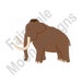 Woolly Mammoth - Machine Embroidery Design, Mammoth Embroidery Pattern ...