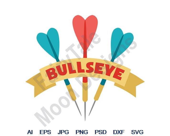 Darts Bullseye Svg Dxf Eps Png Jpg Vektorkunst | Etsy