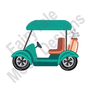 Golf Cart - Machine Embroidery Design, Golfing Embroidery Pattern, Golf ...