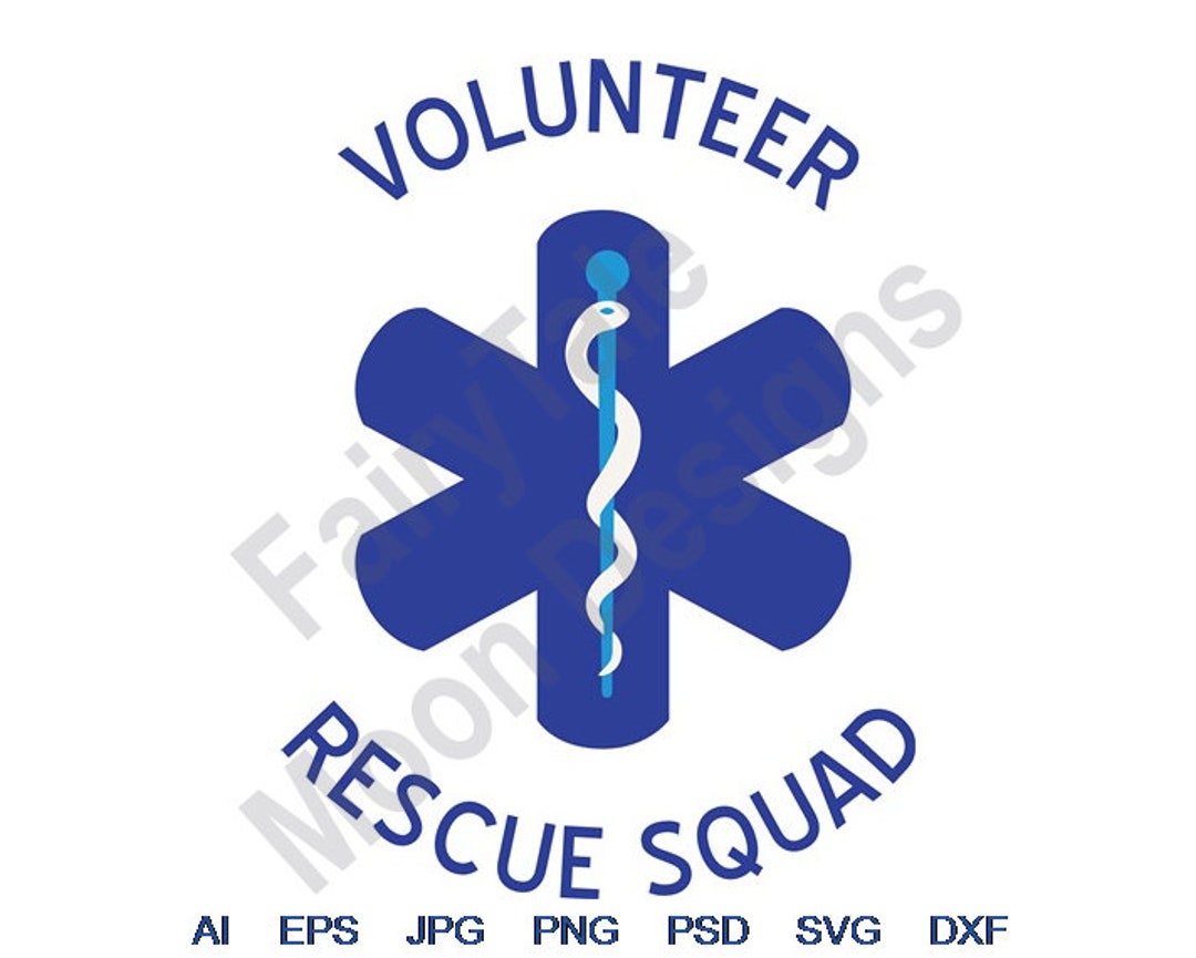Volunteer Rescue Squad - Svg, Dxf, Eps, Png, Jpg, Vector Art, Clipart ...