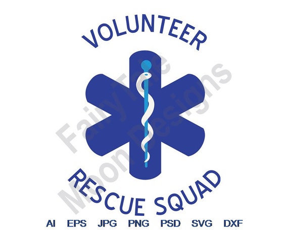 Volunteer Rescue Squad Svg Dxf Eps Png Jpg Vector Art - Etsy