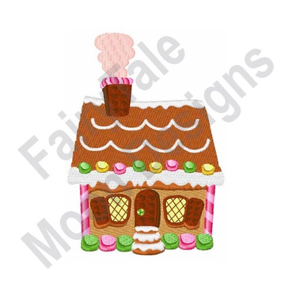 Gingerbread House Embroidery Design - Etsy