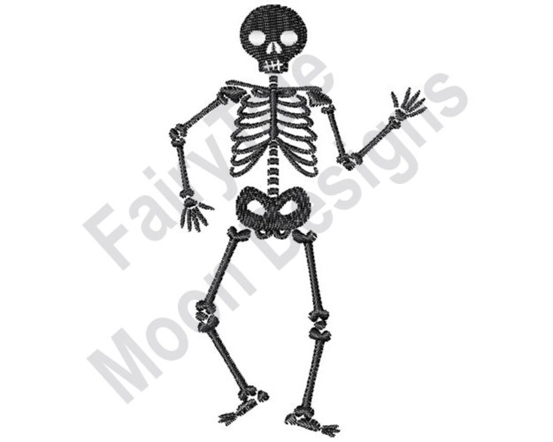 Halloween Skeleton - Machine Embroidery Design, Skeleton Embroidery ...