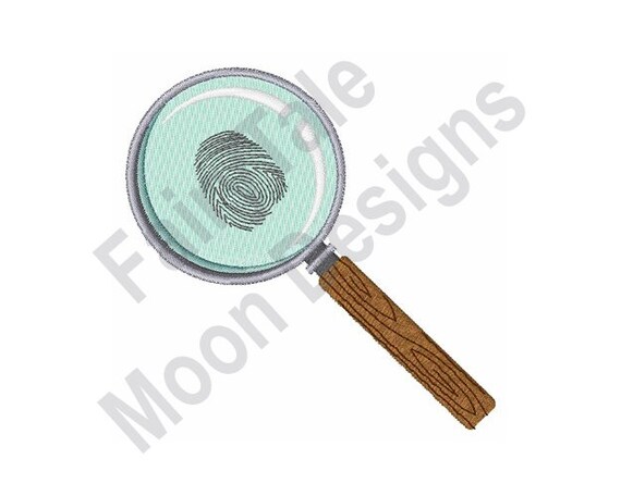 Fingerprint Clue Machine Embroidery Design Detective - Etsy