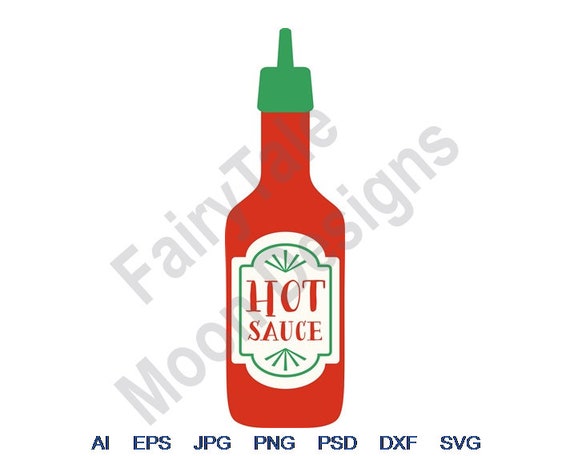Hot Sauce Svg Dxf Eps Png Jpg Vector Art Clipart Cut - Etsy Finland