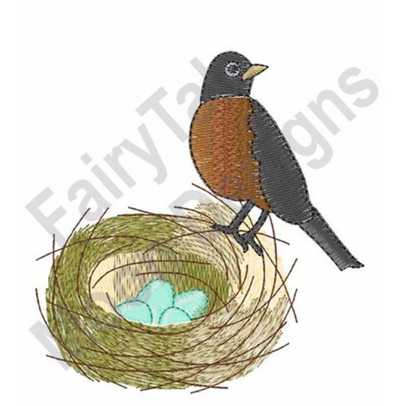 Robin Embroidery - Etsy