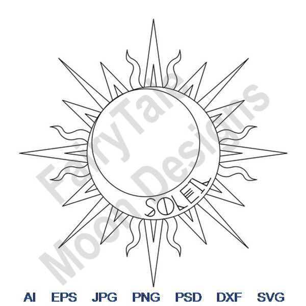 Soleil Png Clipart - Etsy