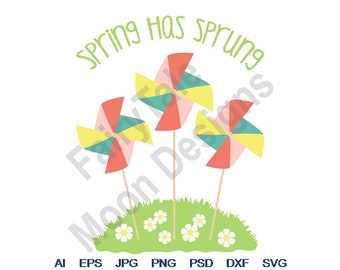 Spring Has Sprung Clipart - Etsy